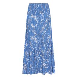 Midirock Cream "Casual CRTIAH", Damen, Gr. 44, blau (blau toile), Obermaterial: 100% Viskose CV., R&ouml;cke