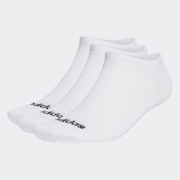 Sportsocken adidas Sportswear "FEINE LINEAR LOW-CUT, 3 PAAR", Damen, Gr. L (43/45), schwarz-wei&szlig; (wei&szlig;, schwarz), Obermaterial: 69% Baumwolle, 28% Polyester, 2% Elasthan, 1% sonstige Fasern, Socken Sportsocken