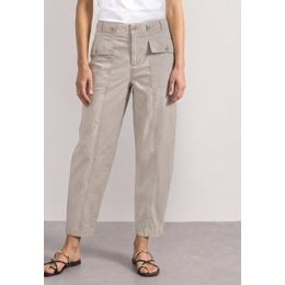Stoffhose Street One, Damen, Gr. 32, L&auml;nge 28, clay sand, Web, 98% Baumwolle, 2% Elasthan, unifarben, comfort fit kn&ouml;chelfrei, Hosen Stoffhose, im Papertouch