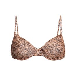 B&uuml;gel-Bikini-Top Billabong "Hidden Shore Morgan", Damen, Gr. S, Cup B, braun (toffee), Obermaterial:85% Polyester, 15% Elasthan., Bikini-Oberteile