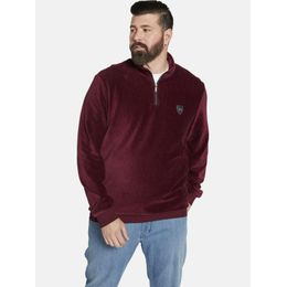 Sweatshirt CHARLES COLBY "Sweatshirt EARL GILLBIG", Herren, Gr. XXL, rot (dunkelrot), Obermaterial: 70% Baumwolle CO. 27% Polyester COOLMAX PES(Coolmax). 3% Elasthan EL., Sweatshirts Sweatshirt