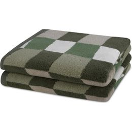 Handt&uuml;cher Ross "Three Stars 9040", moosgr&uuml;n, B:50cm L:100cm, Frottier, Frottier, Handt&uuml;cher, 100% Baumwolle, made in Germany