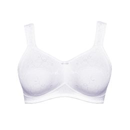 Entlastungs-BH SuSa "Entlastungs BH Topsy Plus", Damen, Gr. 95, Cup G, wei&szlig;, Stoff, Obermaterial: 54% Polyamid PA. 26% Elasthan EL. 20% Baumwolle CO., BHs Entlastungs-BH