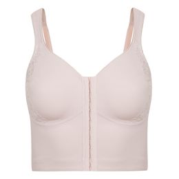 Entlastungs-BH SuSa "Vorderverschluss BH London", Damen, Gr. 80, Cup D, beige (sand), Stoff, Obermaterial: 75% Polyamid PA. 25% Elasthan EL., BHs Entlastungs-BH
