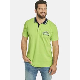 Poloshirt Jan Vanderstorm "Doppelpack Poloshirt TEOFIL", Herren, Gr. 5XL, gr&uuml;n (dunkelblau hellgr&uuml;n), Obermaterial: 100% Baumwolle CO., Shirts