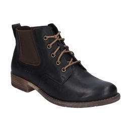 Stiefelette Josef Seibel "Sienna 83, schwarz-kombi", Damen, Gr. 37, schwarz (schwarz, kombi), Obermaterial: 100% Rindsleder Leather cow., Schuhe Stiefelette