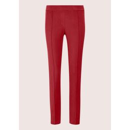 Madeleine Mode B&uuml;gelfaltenhose MADELEINE "Jeggings Stretch-Hose mit Biesen, B&uuml;gelfalten", Damen, Gr. 38, N + K Gr, rosa (rosenholz), Obermaterial: 62% Lyocell CLY. 34% Baumwolle CO. 4% Elasthan EL., Modern, normal, Hosen