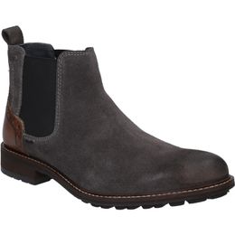 Stiefelette Josef Seibel "Jasper 50, asphalt-kombi", Herren, Gr. 40, grau (asphalt, kombi), Obermaterial: 100% Rindsleder Leather cow., Schuhe Stiefelette