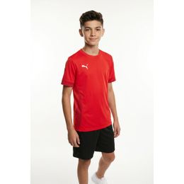 Fu&szlig;balltrikot Puma "TEAMGOAL MATCHDAY JERSEY JR", M&auml;dchen, Gr. 128, rot (Puma rot, Puma wei&szlig;, fast rot), Interlock, Obermaterial: 100% Polyester, unifarben, regular fit normal, Rundhals, Trikots Fu&szlig;balltrikot, f&uuml;r Jugendliche, Fu&szlig;ball, Kurzarm, sportlicher Stil, aus Polyester