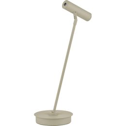 LED Tischleuchte "TOM PRO", beige (sand), 1, &Oslash; 16cm H: 50cm, 1 Stk., HELL H&Ouml;LLISCH GUTES LICHT, Leuchten, Tastdimmer, 3-Stufen CCT, LED Tischleuchte