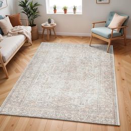 Teppich LIVABLISS "Margot", rosa, B:160cm H:7,87mm L:213cm, Polyester, Teppiche, Teppich, Exklusiver Designer-Teppich