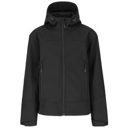WHISTLER Jungen Softshelljacke "Frontier jr.", schwarz, Gr. 152, unifarben, 96% Polyester, 4% Elasthan, Jacken, Bionic Finish