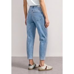 Comfort-fit-Jeans Street One, Damen, Gr. 24, L&auml;nge 28, light blau wash, Jeans, 63% Baumwolle, 25% Polyester, 10% Viskose, 2% Elasthan, unifarben, kn&ouml;chelfrei, Jeans, 5-Pocket-Style