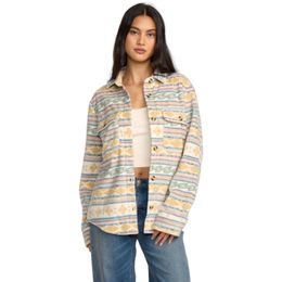 Fleecepullover Billabong "Forge", Damen, Gr. L, bunt (wei&szlig;cap), Obermaterial: 100% Polyester., Sweatshirts Fleecepullover