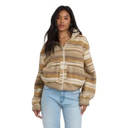 Fleecepullover Billabong "First Light", Damen, Gr. XL, beige (coyote), Obermaterial: 100% Polyester., Sweatshirts Fleecepullover