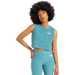 Crop-Top Quiksilver "The Wine Tank", Damen, Gr. XS, blau (brittany blau), Obermaterial:[Hauptmaterial] 75% Baumwolle, 25% Polyester., Tops