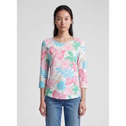 Print-Shirt Rabe "T-Shirt", Damen, Gr. 36, bunt (rosa), 50%Baumwolle, 50%Viskose, gebl&uuml;mt, tailliert, Shirts
