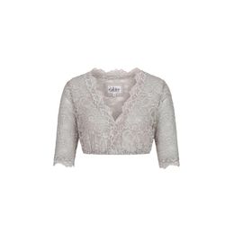 N&uuml;bler Dirndlbluse N&Uuml;BLER "Dirndlbluse 3/4 Arm Laura", Damen, Gr. 32, silber, Obermaterial: 89% Polyacryl PAN recyc.. 11% Elasthan EL., Blusen Dirndlbluse