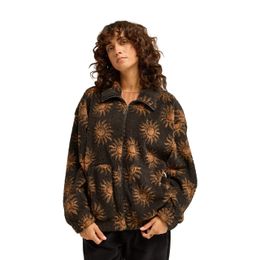 Fleecejacke Billabong "First Light", Damen, Gr. M, schwarz sands, Obermaterial: 100% Polyester., Jacken Fleecejacke