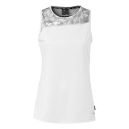 Sporttop Kempa "TankTop Athletics 29 Women", Damen, Gr. L, wei&szlig; (wei&szlig;, steingrau), Obermaterial: 100% Polyester Pol. recyc.., Tops Sporttop