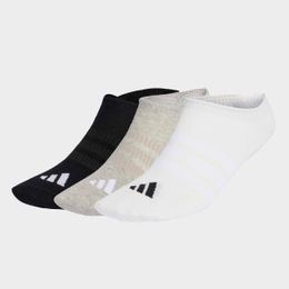 Sportsocken adidas Sportswear "T ESS NS 3P", Damen, Gr. M (40/42), bunt (medium grau heather, wei&szlig;, schwarz), Obermaterial: 58% Baumwolle, 36% Polyester, 3% Elasthan, 2% Elastodien, 1% Polyamid, Socken Sportsocken, f&uuml;r Fitness, d&uuml;nne und leichte Konstruktion