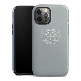 DeinDesign iPhone 12 Pro Max Handy Panzer Handyh&uuml;lle robuste Outdoor H&uuml;lle Schutzh&uuml;lle gl&auml;nzend Bayer 04 Leverkusen Coat Of Arms Official Licensed Product Tough 