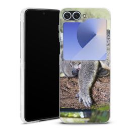 DeinDesign Galaxy Z Flip 6 Handy Hard Case Schutzh&uuml;lle transparent Smartphone Handy H&uuml;lle Australia Tree Koala Bear Hard Case