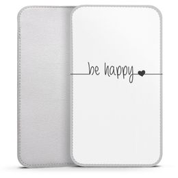DeinDesign iPhone 16 Pro Max Handy H&uuml;lle Tasche Sleeve Socke Schutzh&uuml;lle Statement Happiness Sayings Sleeve