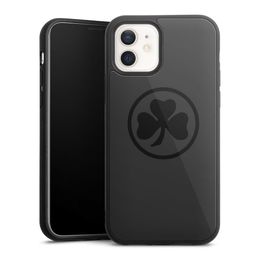 DeinDesign iPhone 12 Handy Gallery Case Handyh&uuml;lle 9H Geh&auml;rtetes Glas R&uuml;ckseite H&uuml;lle Official Licensed Product Spvgg Greuther F&uuml;rth Clover Gallery Case