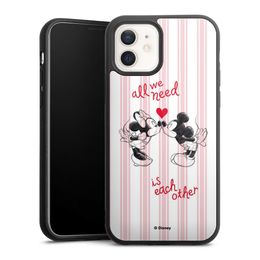 DeinDesign iPhone 12 Handy Gallery Case Handyh&uuml;lle 9H Geh&auml;rtetes Glas R&uuml;ckseite H&uuml;lle Love Disney Gallery Case