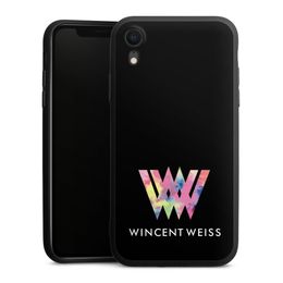 DeinDesign iPhone Xr Handy Premium Silikon H&uuml;lle Handyh&uuml;lle schwarz Case Official Licensed Product Wincent Weiss Music Silikon Premium Case