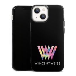 DeinDesign iPhone 13 Mini Handy Slim Case extra d&uuml;nn Silikon Handyh&uuml;lle schwarz H&uuml;lle Official Licensed Product Wincent Weiss Music Silikon Slim Case