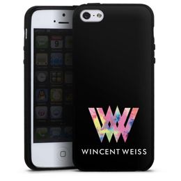 DeinDesign iPhone SE (2016-2019) Handy Silikon H&uuml;lle Case schwarz Handyh&uuml;lle Music Wincent Weiss Official Licensed Product