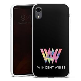 DeinDesign iPhone Xr Handy Silikon H&uuml;lle Case wei&szlig; Handyh&uuml;lle Official Licensed Product Wincent Weiss Music Silikon Case