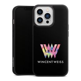 DeinDesign iPhone 13 Pro Handy Premium Silikon H&uuml;lle Handyh&uuml;lle schwarz Case Official Licensed Product Wincent Weiss Music Silikon Premium Case