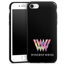 DeinDesign iPhone SE (2020) Handy Slim Case extra d&uuml;nn Silikon Handyh&uuml;lle schwarz H&uuml;lle Official Licensed Product Wincent Weiss Music Silikon Slim Case