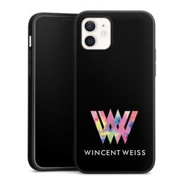 DeinDesign iPhone 12 Handy Premium Silikon H&uuml;lle Handyh&uuml;lle schwarz Case Official Licensed Product Wincent Weiss Music Silikon Premium Case