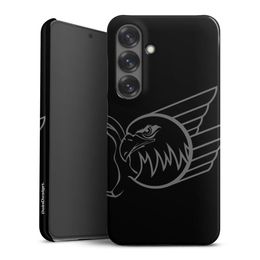 DeinDesign Galaxy S25 Handy Premium Case Smartphone Handyh&uuml;lle Schutzh&uuml;lle gl&auml;nzend Adler Mannheim Ice Hockey Sports Premium Case