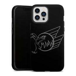 DeinDesign iPhone 13 Pro Max Handy Panzer Handyh&uuml;lle robuste Outdoor H&uuml;lle Schutzh&uuml;lle matt Adler Mannheim Ice Hockey Sports Tough Case