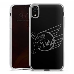 DeinDesign iPhone Xr Handy Silikon H&uuml;lle Case transparent Handyh&uuml;lle Adler Mannheim Ice Hockey Sports Silikon Case