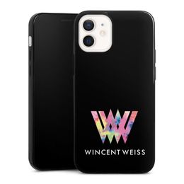 DeinDesign iPhone 12 mini Handy Slim Case extra d&uuml;nn Silikon Handyh&uuml;lle schwarz H&uuml;lle Official Licensed Product Wincent Weiss Music Silikon Slim Case