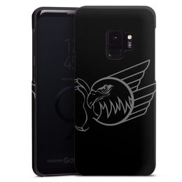 DeinDesign Galaxy S9 Handy Premium Case Smartphone Handyh&uuml;lle Schutzh&uuml;lle matt Adler Mannheim Ice Hockey Sports Premium Case