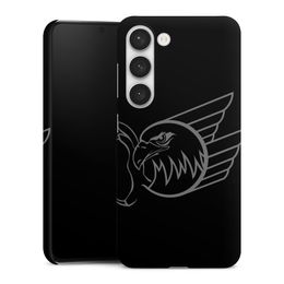 DeinDesign Galaxy S23 Handy Premium Case Smartphone Handyh&uuml;lle Schutzh&uuml;lle matt Adler Mannheim Ice Hockey Sports Premium Case