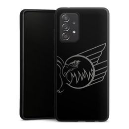 DeinDesign Galaxy A52s 5G Handy Premium Silikon H&uuml;lle Handyh&uuml;lle schwarz Case Adler Mannheim Ice Hockey Sports Silikon Premium Case