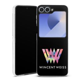DeinDesign Galaxy Z Flip 6 Handy Hard Case Schutzh&uuml;lle transparent Smartphone Handy H&uuml;lle Official Licensed Product Wincent Weiss Music Hard Case