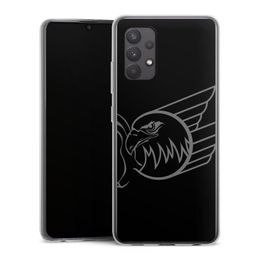 DeinDesign Galaxy A32 4G Handy Silikon H&uuml;lle Case transparent Handyh&uuml;lle Adler Mannheim Ice Hockey Sports Silikon Case