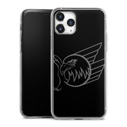DeinDesign iPhone 11 Pro Handy Slim Case Silikon Handyh&uuml;lle transparent H&uuml;lle extra d&uuml;nn Adler Mannheim Ice Hockey Sports Silikon Slim Case