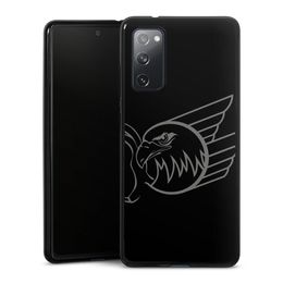 DeinDesign Galaxy S20 FE 5G Handy Silikon H&uuml;lle Case schwarz Handyh&uuml;lle Adler Mannheim Ice Hockey Sports