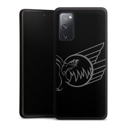 DeinDesign Galaxy S20 FE Handy Premium Silikon H&uuml;lle Handyh&uuml;lle schwarz Case Adler Mannheim Ice Hockey Sports Silikon Premium Case