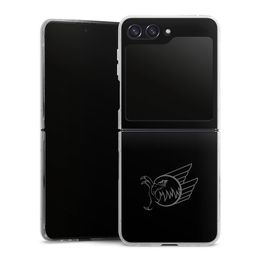 DeinDesign Galaxy Z Flip 5 Handy Hard Case Schutzh&uuml;lle transparent Smartphone Handy H&uuml;lle Adler Mannheim Sports Ice Hockey Hard Case